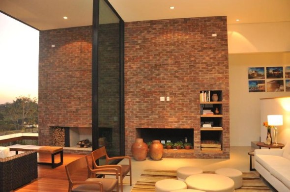 Paredes sem reboco na decoração