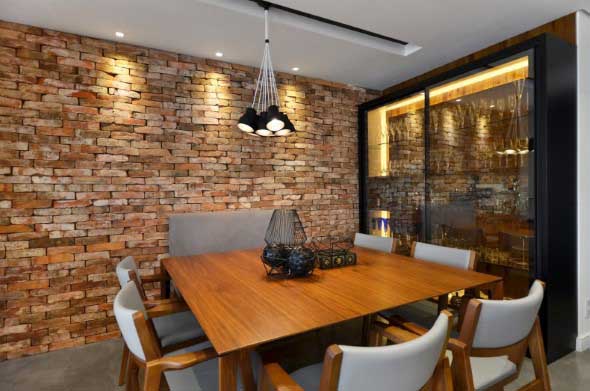 Paredes sem reboco na decoração