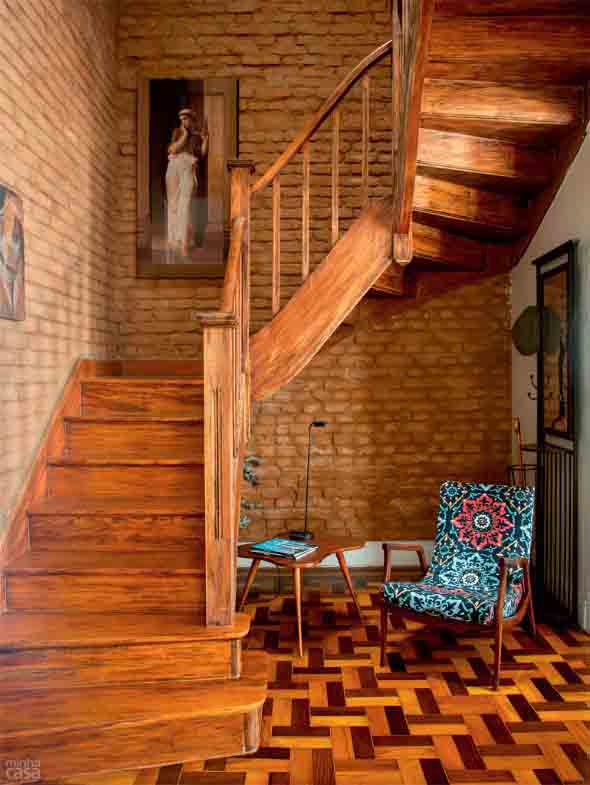 Paredes sem reboco na decoração