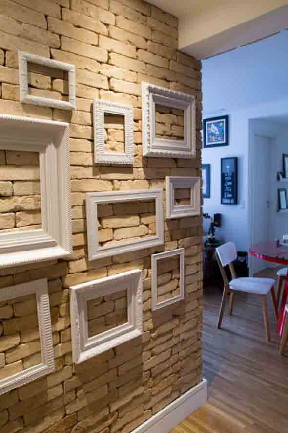 Paredes sem reboco na decoração